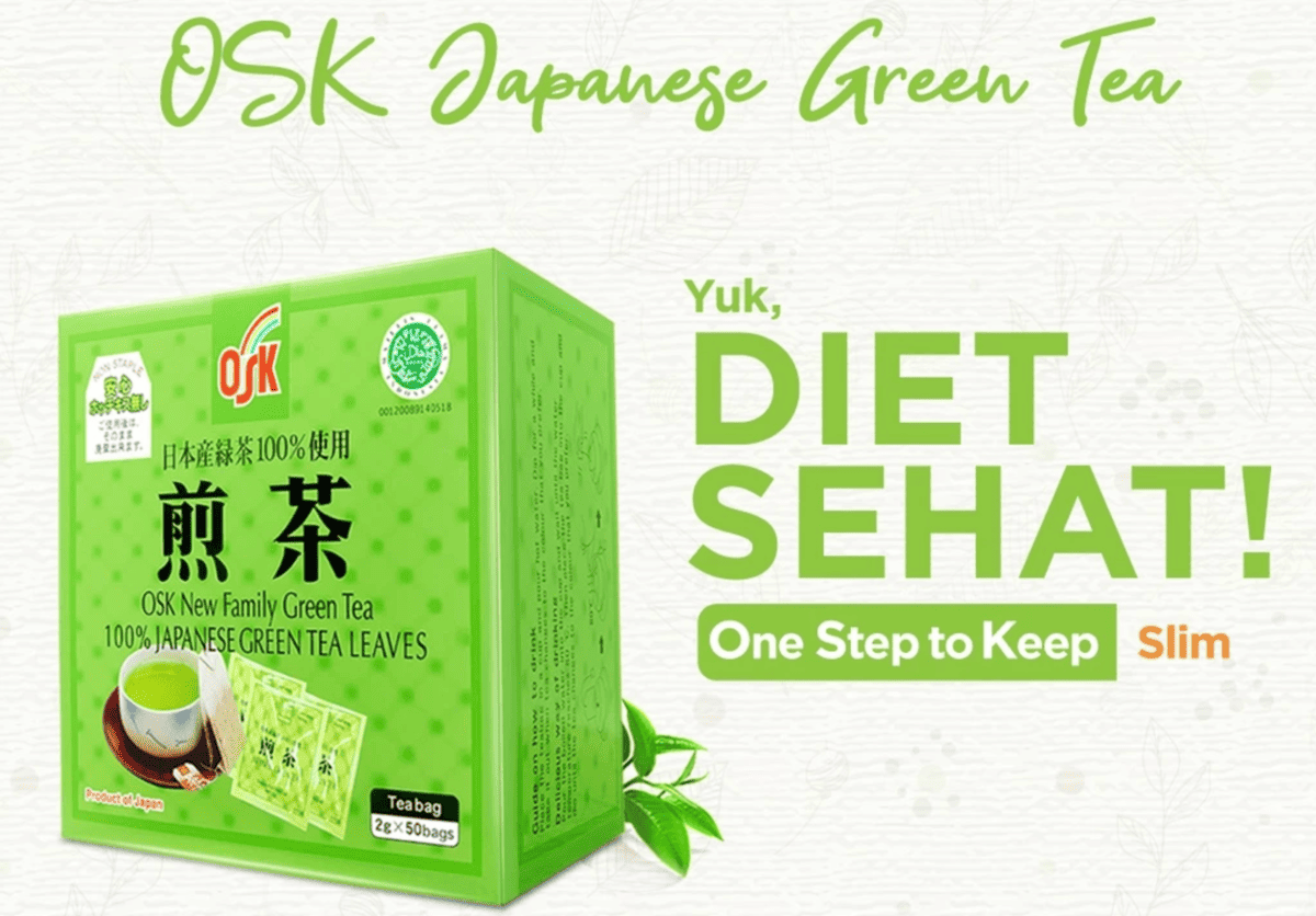 OSK Green Tea Indonesia: Teh Hijau & Chlorella Utk Kesehatan